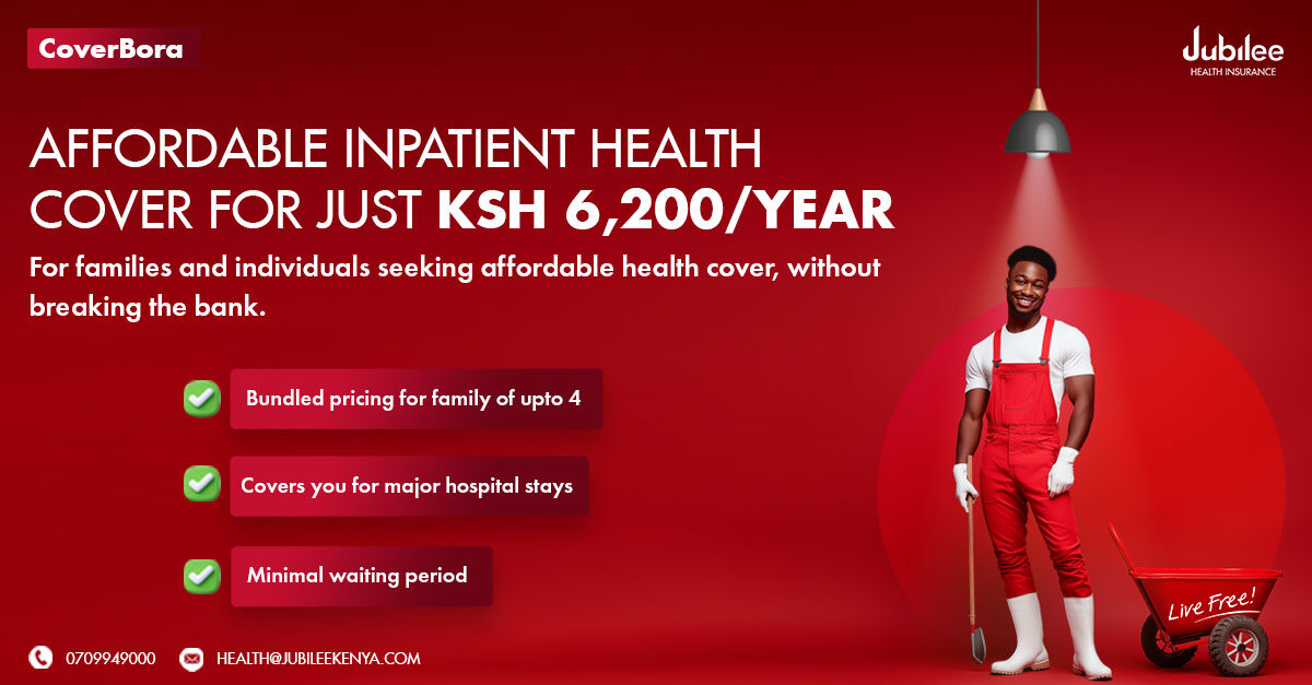 Cover Bora: Inpatient Cover for as low as Ksh 6,200 Per Year